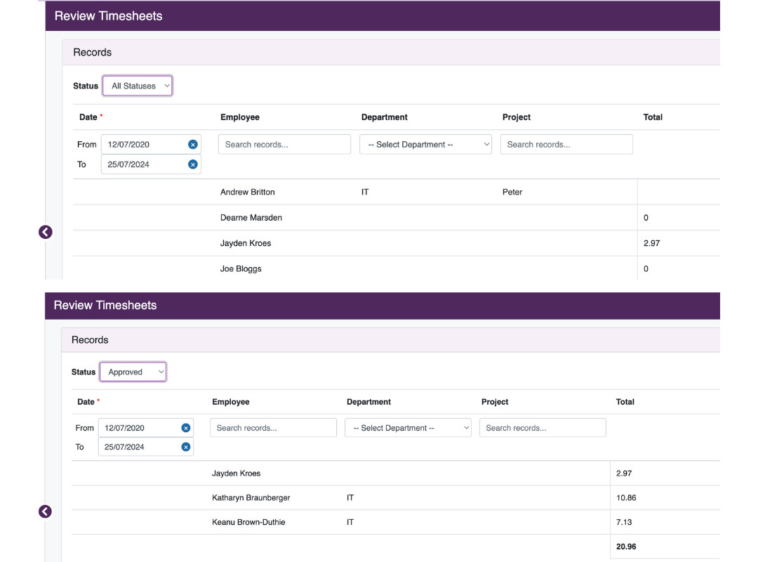 System Update - Timesheets 28.08.2024 – The Fleet Office