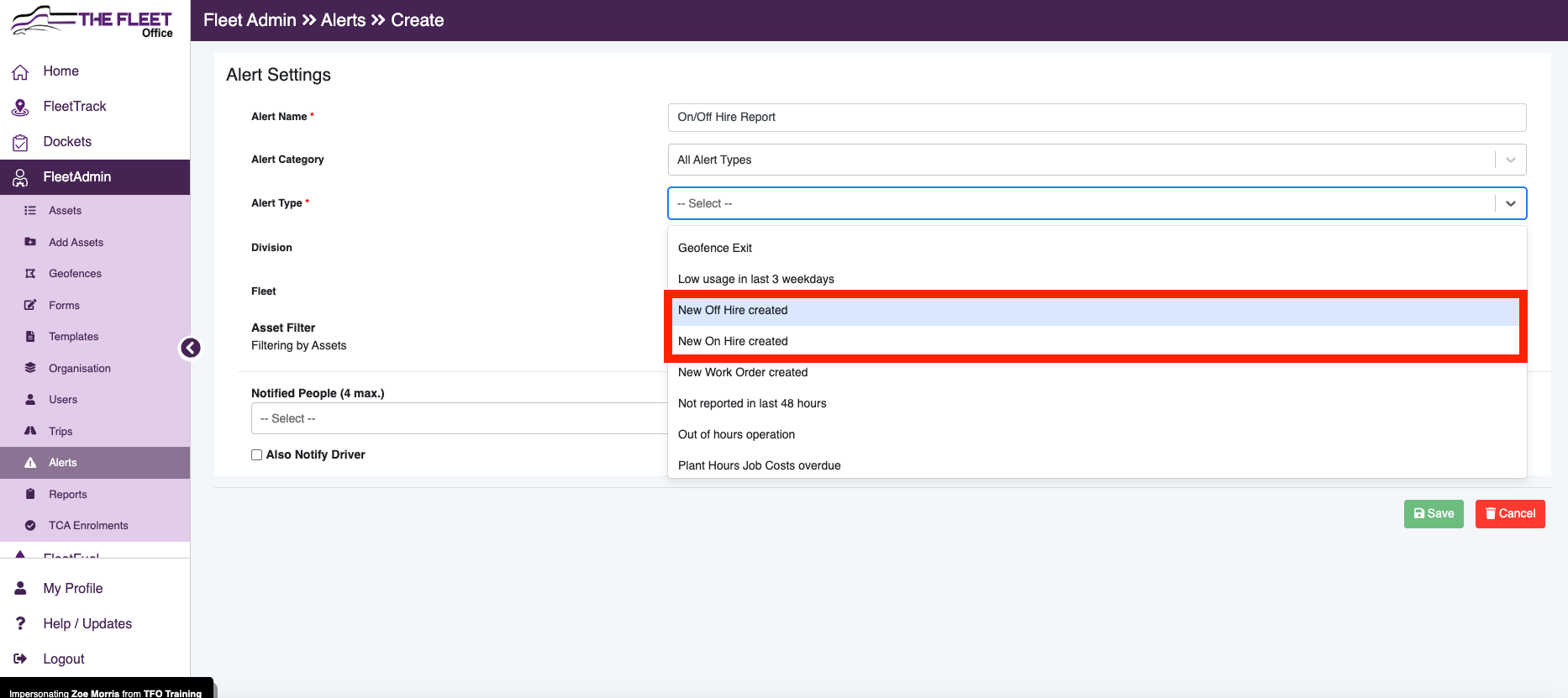 FleetHire - Create On / Off Hire Checklists – The Fleet Office