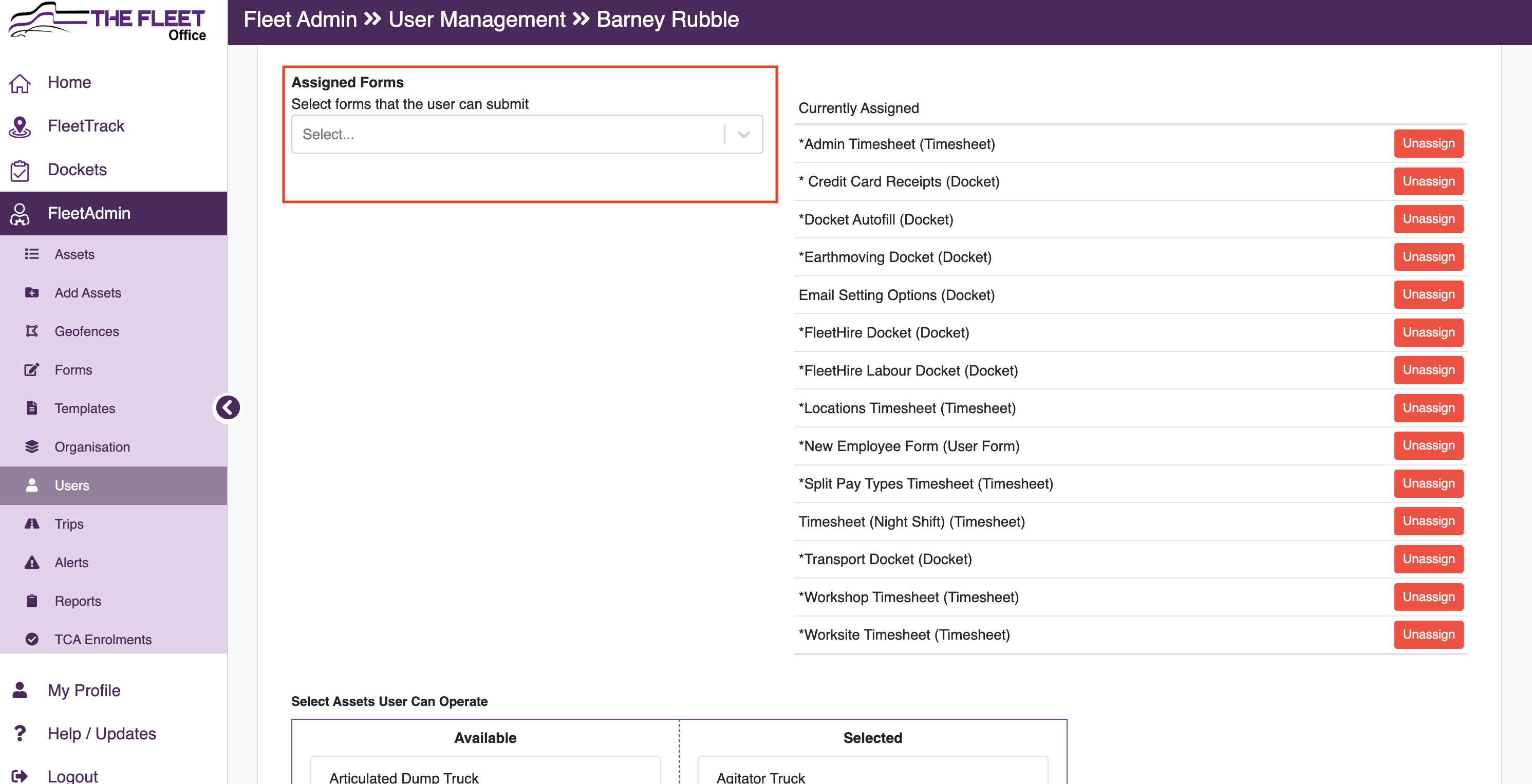 FleetAdmin - Forms – The Fleet Office