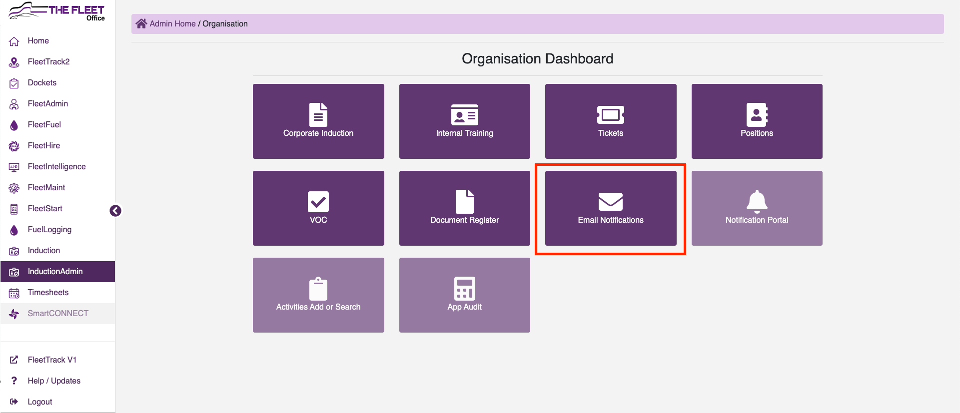 FleetSafety Induction - Email Notifications – The Fleet Office