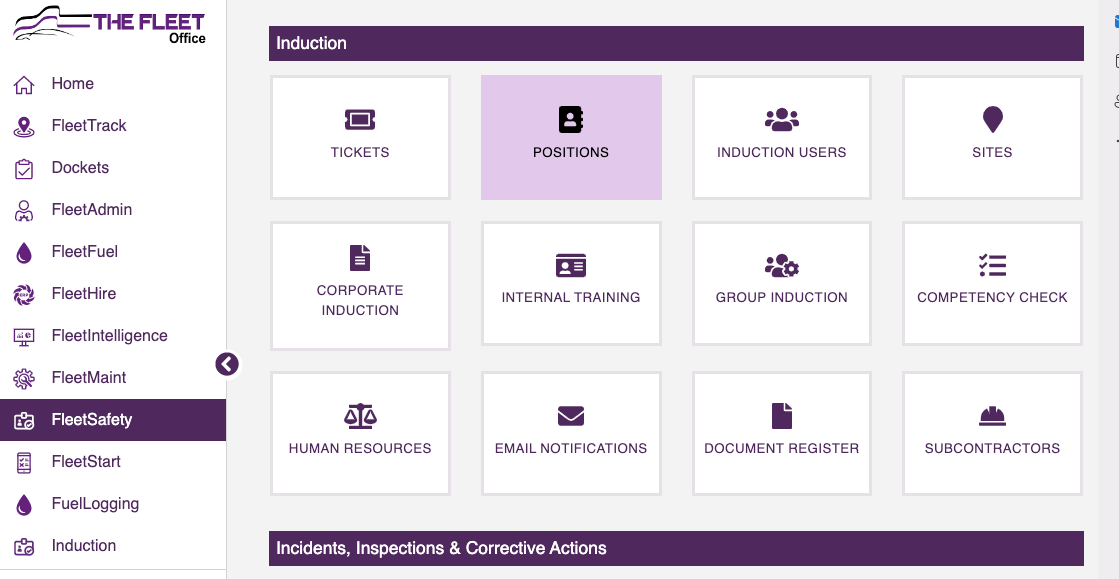 FleetSafety - Adding Positions – The Fleet Office