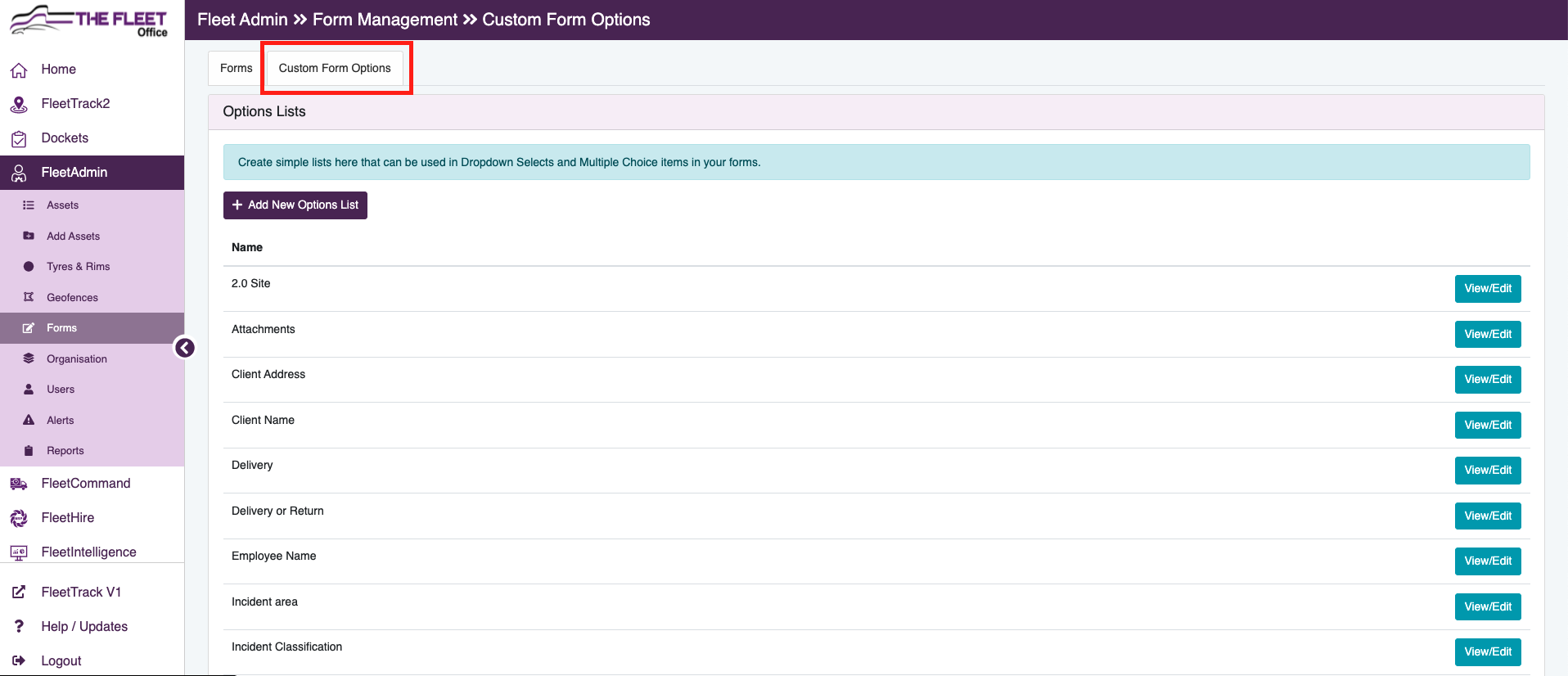 FleetAdmin - Forms – The Fleet Office